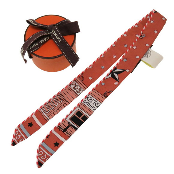 Hermes | Accessories | Hermes Twilly Doll Candy Paris Station Blush ...